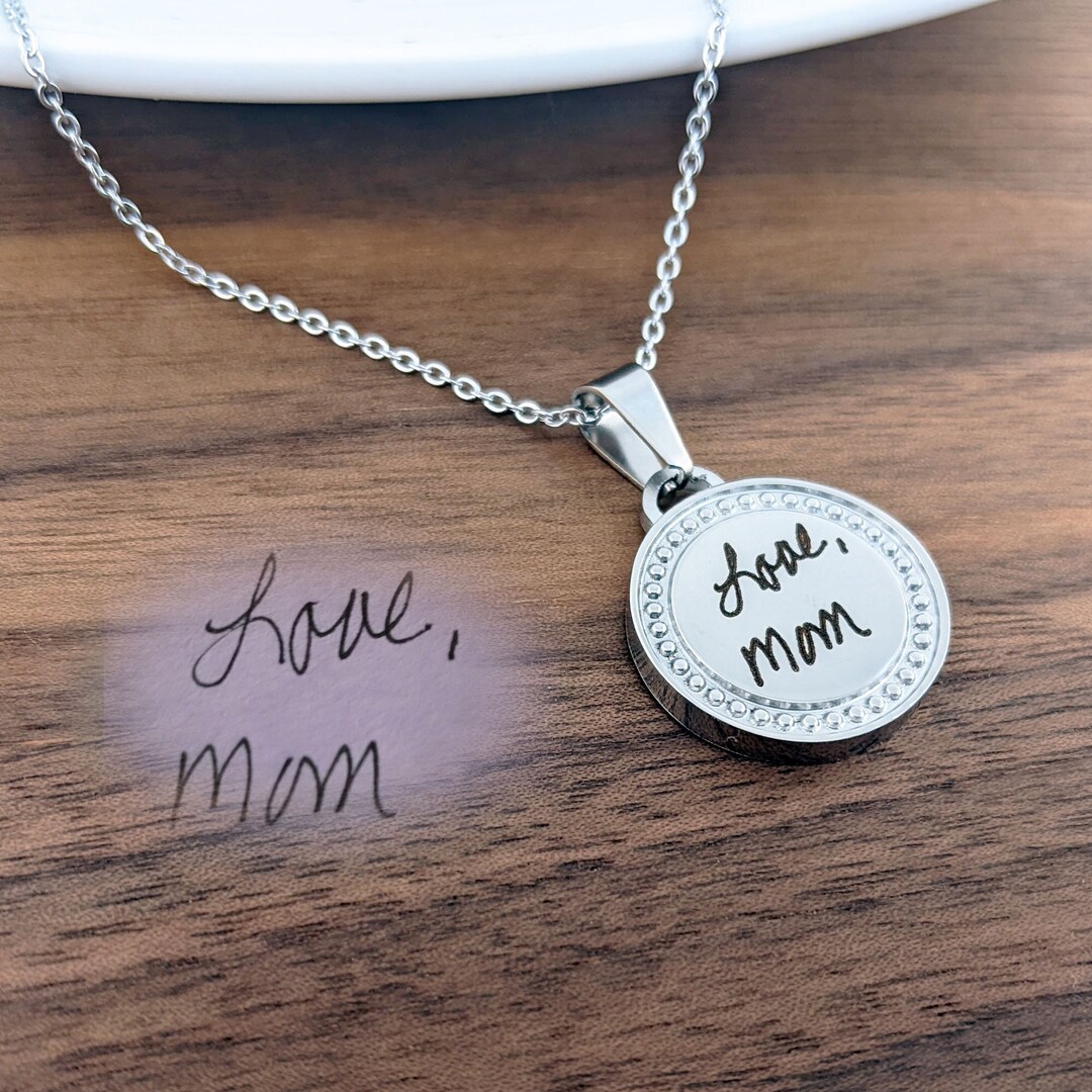 Actual Signature Necklace, Actual Handwriting Necklace, Custom ...
