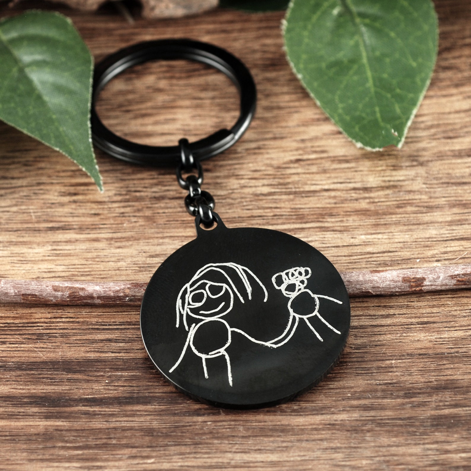 Engraved Actual Handwriting Keychain Personalized Keychain - Etsy