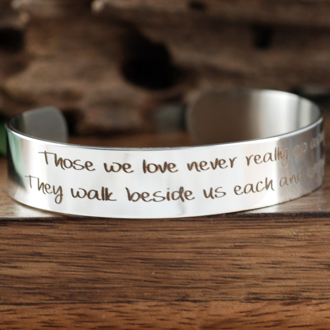 Signature Jewelry, Engraved Memorial Bracelet, Memorial Jewelry ...
