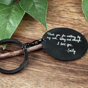 Handwriting Key Chain, Custom Handwriting, Actual Handwriting ...
