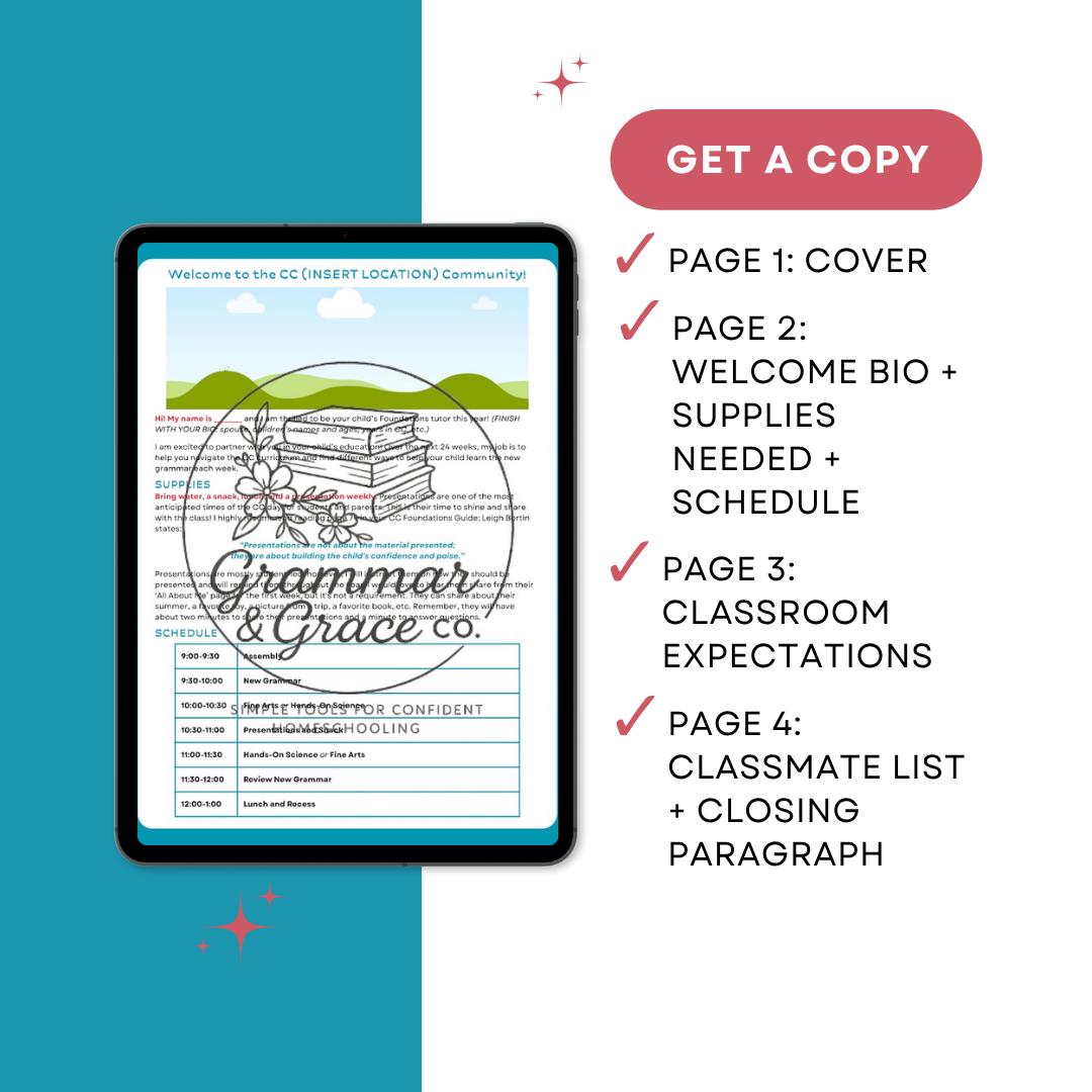 Editable Welcome Letter for Classical Education Tutors – Tutor ...