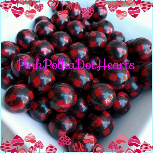 Buffalo Check Beads - Etsy
