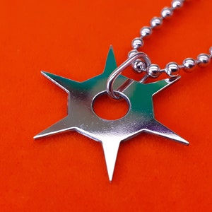 Ninja Star Necklace 6 Styles Available - Etsy