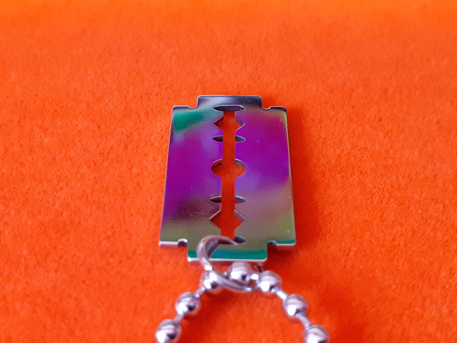 Mini Stainless Steel Razor Blade Necklace | Etsy