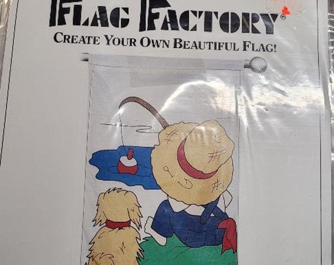 Rare the Flag Factory Create Your Own Beautiful "let's Go Fishing" Flag ...