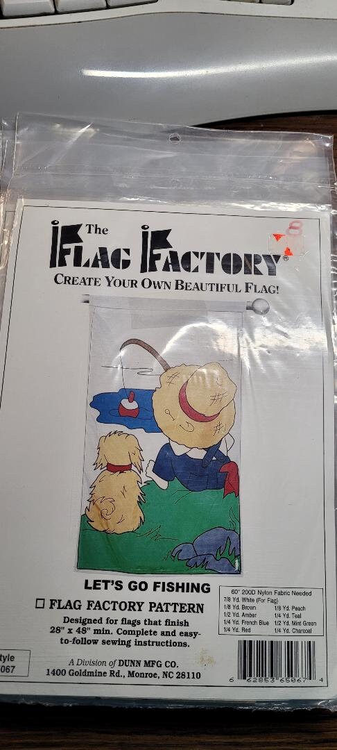 Rare the Flag Factory Create Your Own Beautiful let's Go Fishing Flag ...