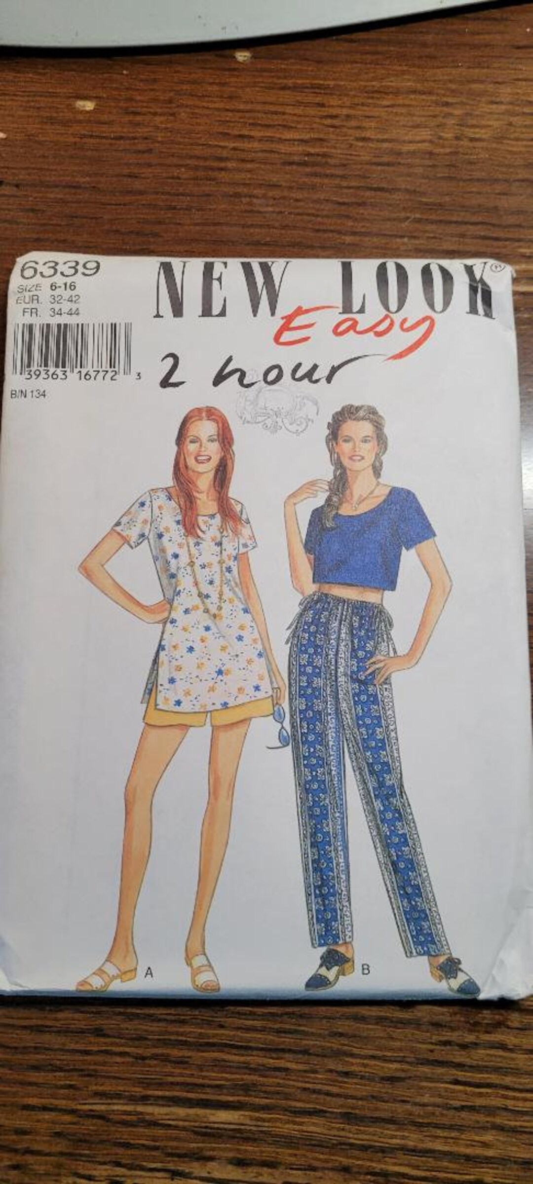 Vintage 90's UNCUT New Look Easy 2 Hour Misses Sz 6-16 Tunic, Top ...