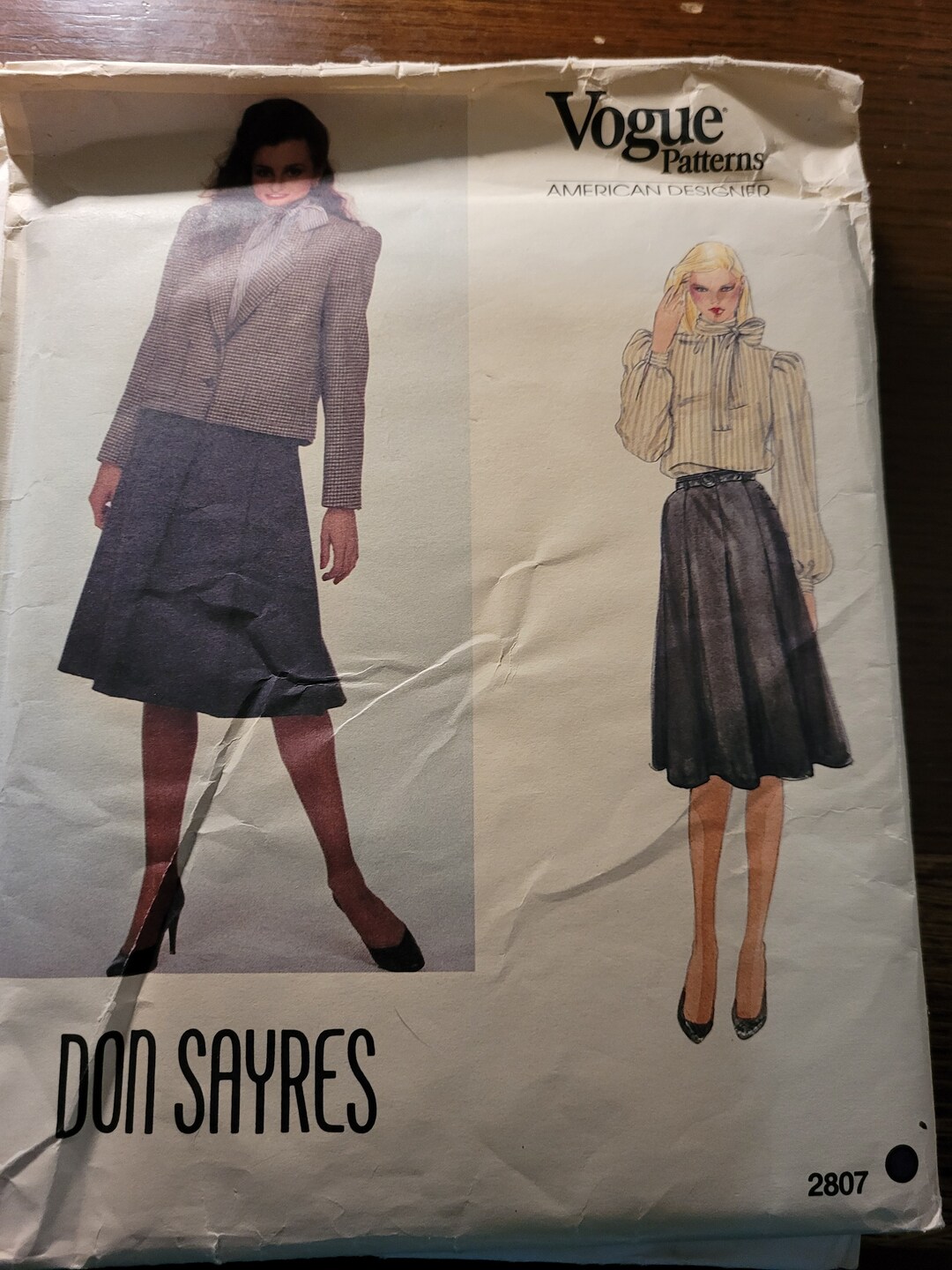 Rare Vintage 70's UNCUT Vogue American Designer Don Sayres Misses Sz 10 ...