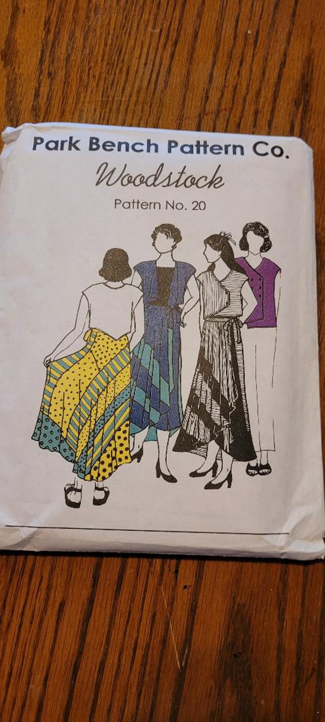 Vintage UNCUT Park Bench Pattern Co. No 20 Wrap Skirt and Vest One Size ...