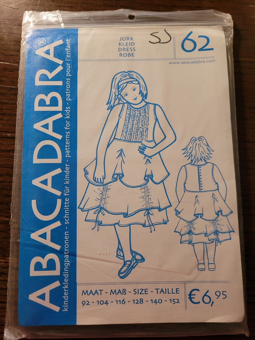 Vintage UNCUT Abacadabra Girls Dress Pattern 62, Chest 21-31 Inches ...