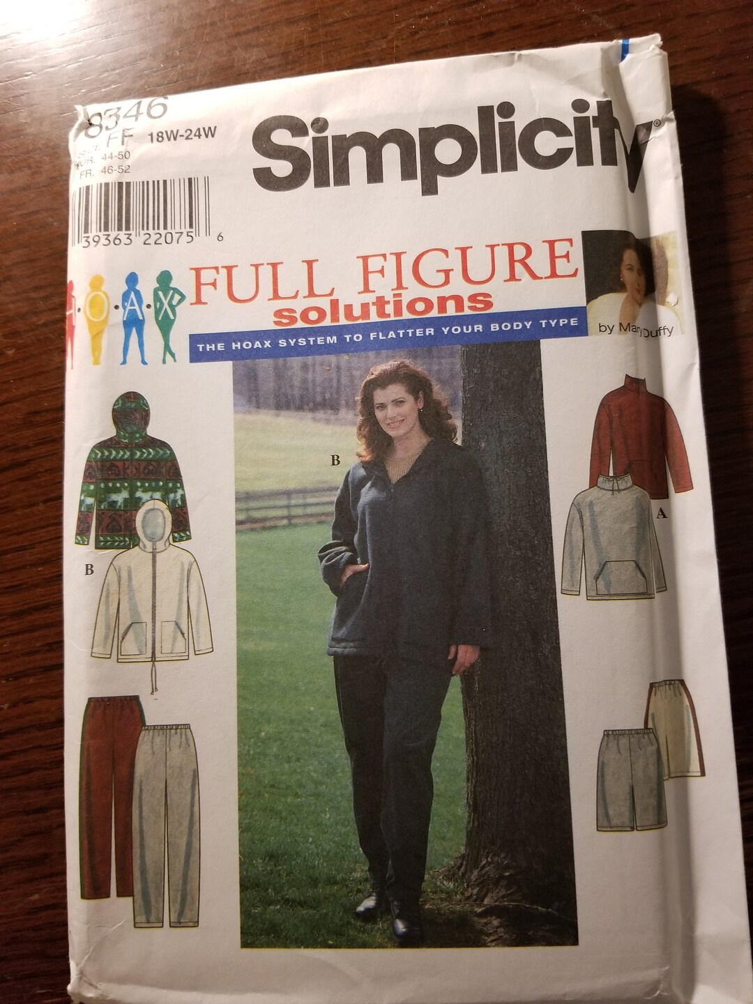 Vintage UNCUT Simplicity Full Figure Solution Jacket, Pants, Hoodie and ...