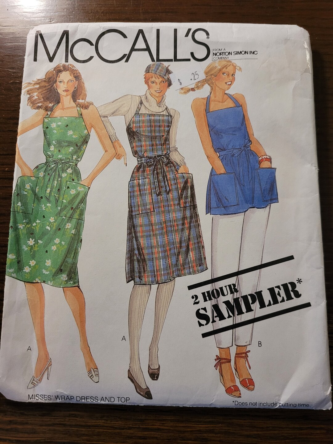 Vintage 80's UNCUT Mccalls 2 Hour Sampler Apron Pattenr - Etsy