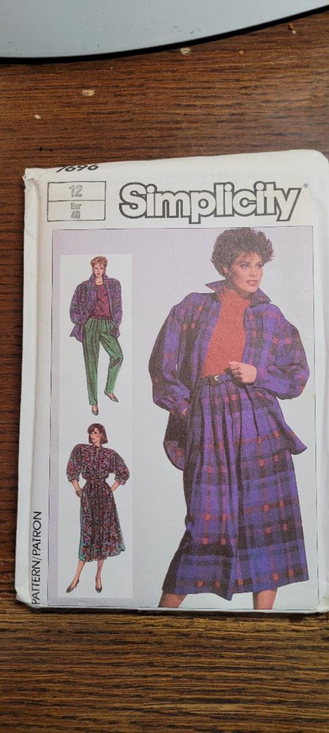 Simplicity UNCUT Vintage Misses Sz 10 Skirt, Pants and Loose Fitting ...