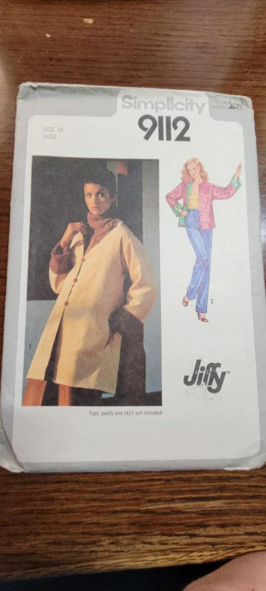 Simplicity 70's UNCUT Misses Sz 16 Jiffy Reversible Jacket and Coat ...