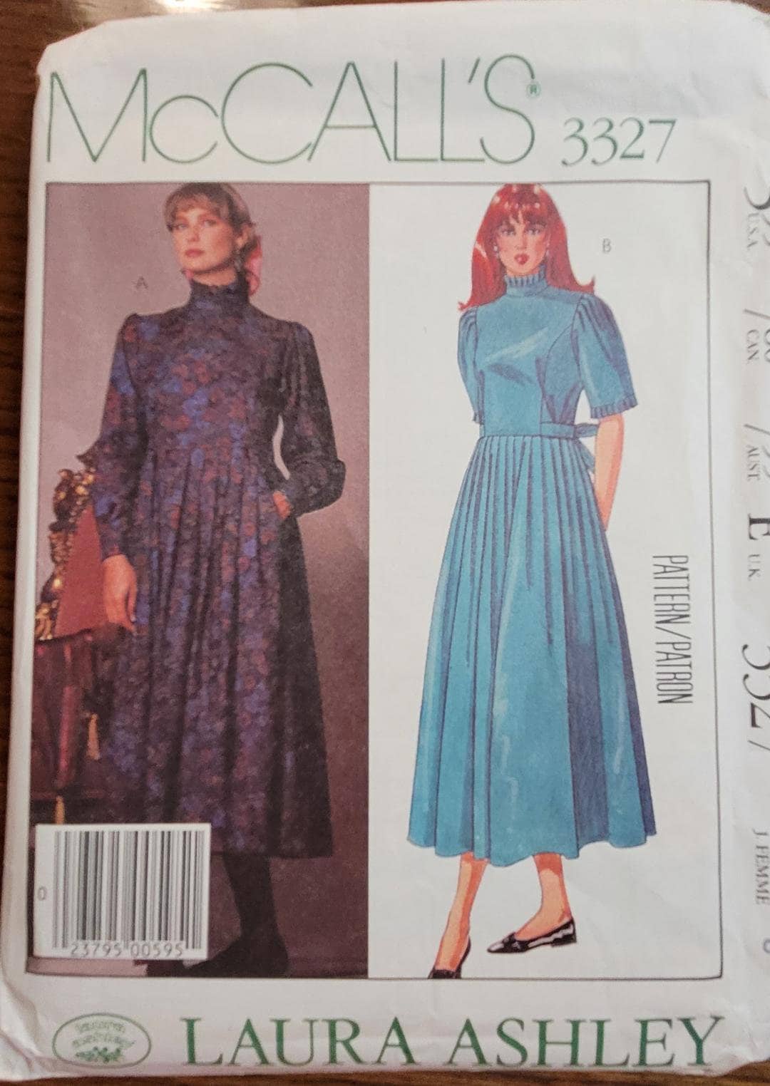 Mccalls Laura Ashley Misses Sz 8 UNCUT Dress Pattern 3327 - Etsy