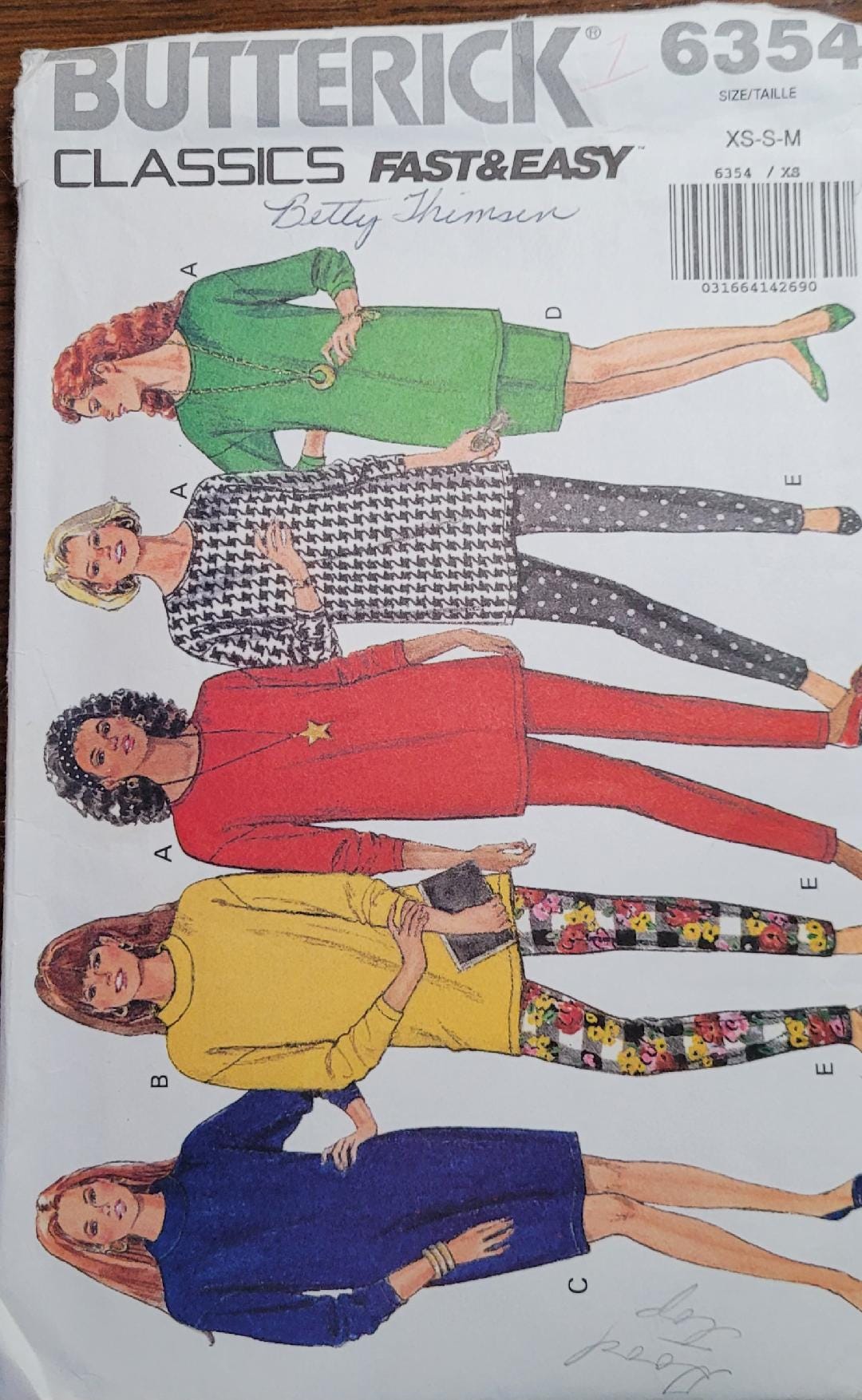 Vintage UNCUT Butterick Classics Fast & Easy Sizes Xs-med Wardrobe ...