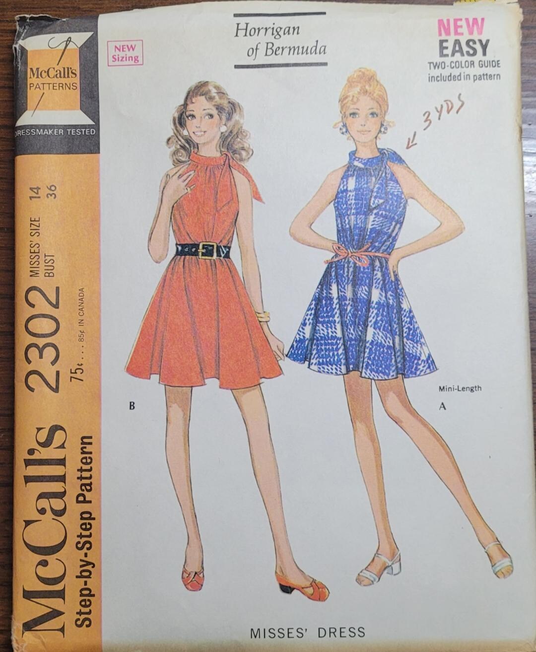 RARE Vintage 70's Uncut Mccalls Horrigan of Bermuda Design Misses Sz 14 ...