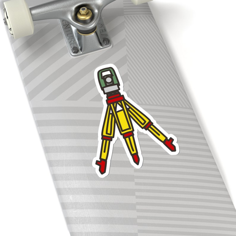 Land Surveyor Gift Cartoon Land Surveyor's Total Station, Indoor Use ...