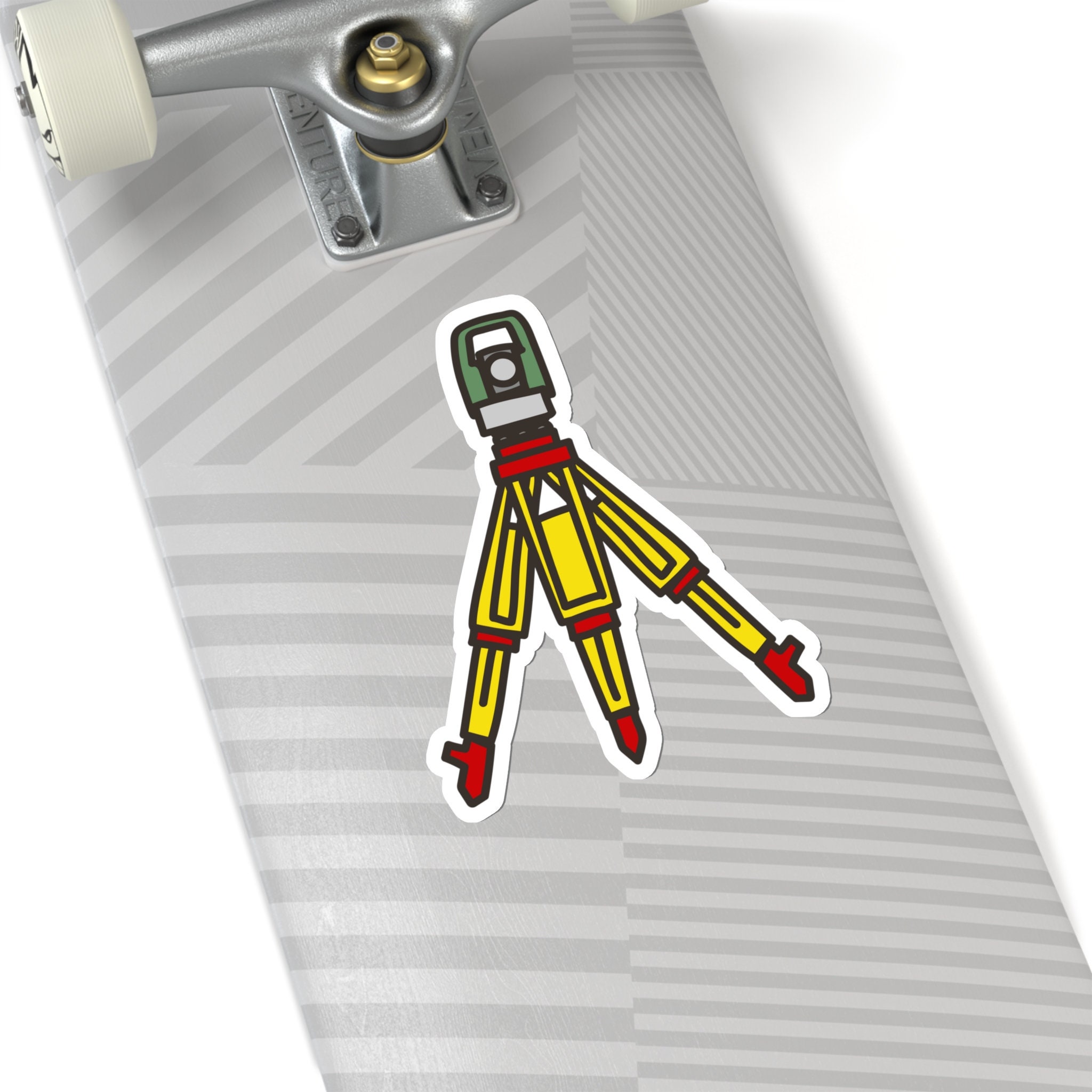 Land Surveyor Gift Cartoon Land Surveyor's Total Station, Indoor Use ...
