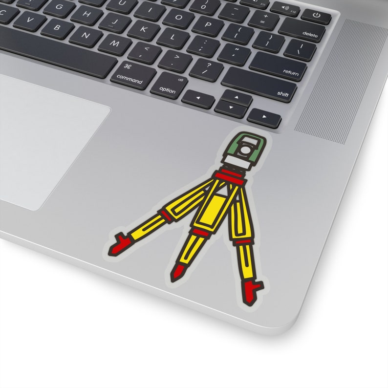 Land Surveyor Gift Cartoon Land Surveyor's Total Station, Indoor Use ...