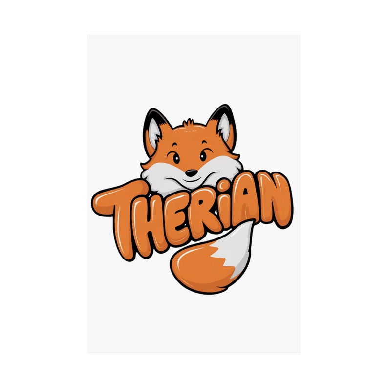 Happy Fox Therian Cheerful Matte Poster Therian Gear - Etsy