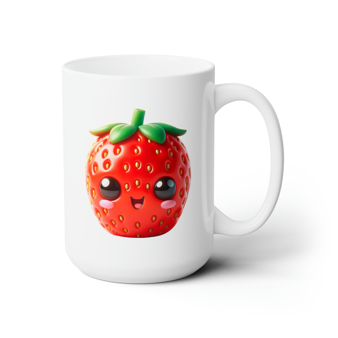Personalized Albion Strawberry Mug Cute Strawberry Coffee Mug Cute Mug ...
