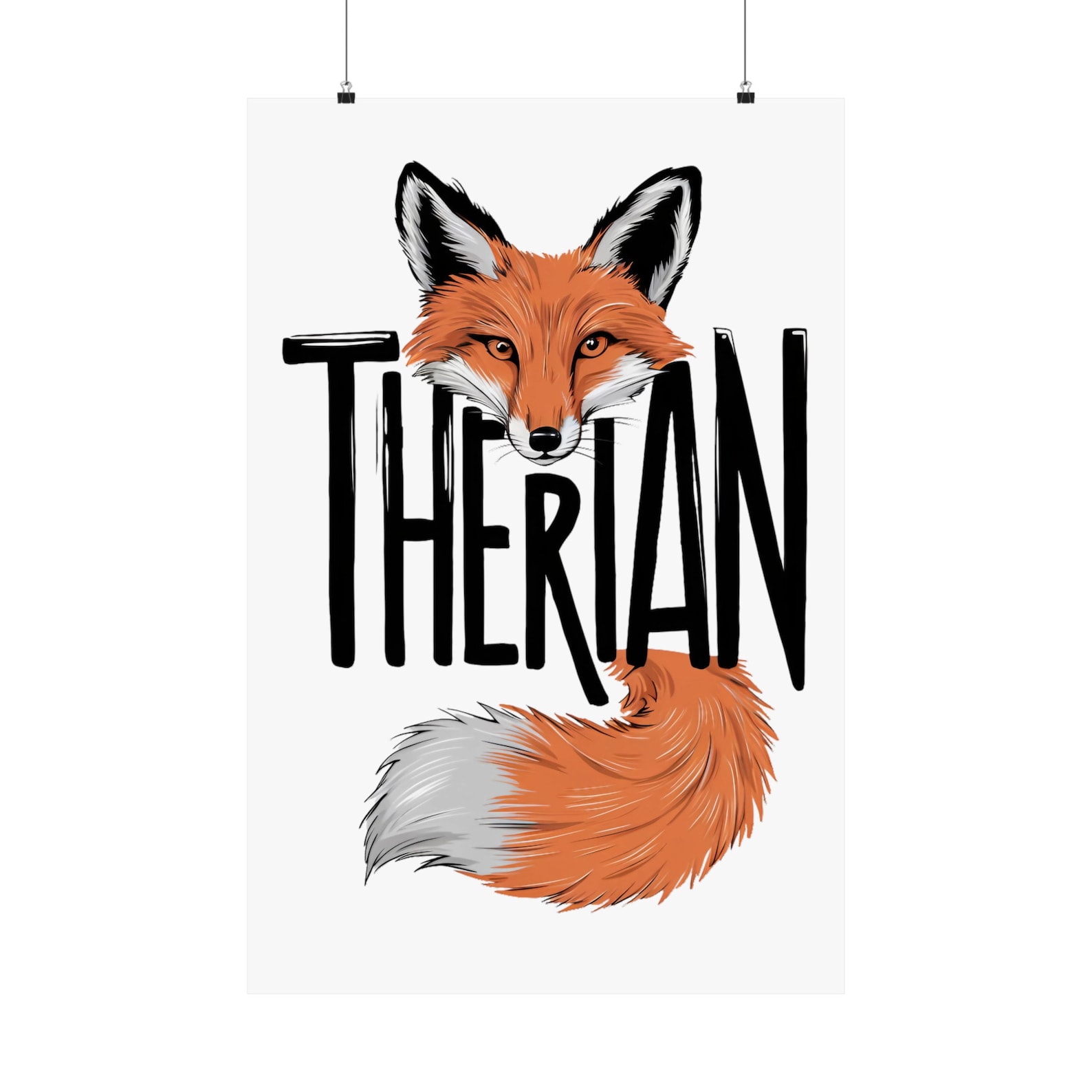 Therian Poster Fox Therian Matte Poster for Alterhuman Gift for Fox ...