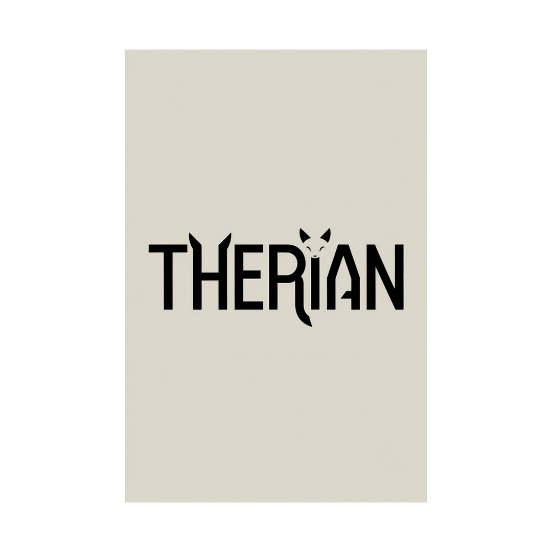 Minimalist Therian Sleek Matte Fox Therian Poster - Etsy