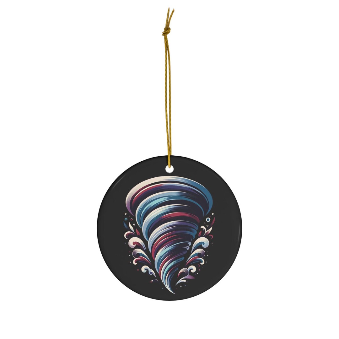 Modern Tornado Ornament: Personalized Weather Gift - Etsy