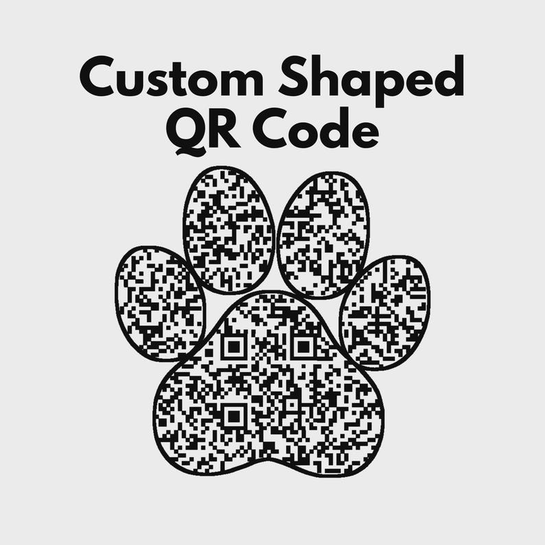 QR Code - Custom Shaped QR Code - Custom QR Code - Custom Shape Qr Code ...