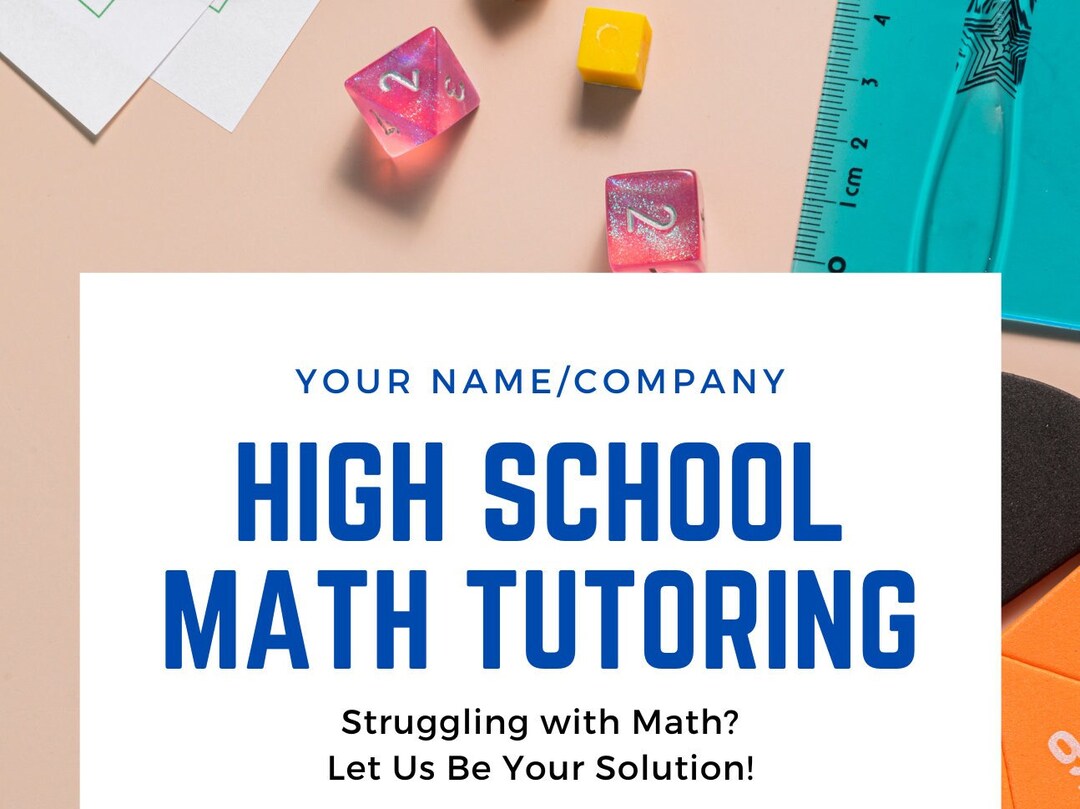 Tutoring Flyer Template Custom Tutoring Flyer Template Math Tutoring ...