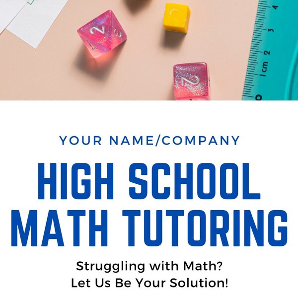 Tutoring Flyer - Etsy