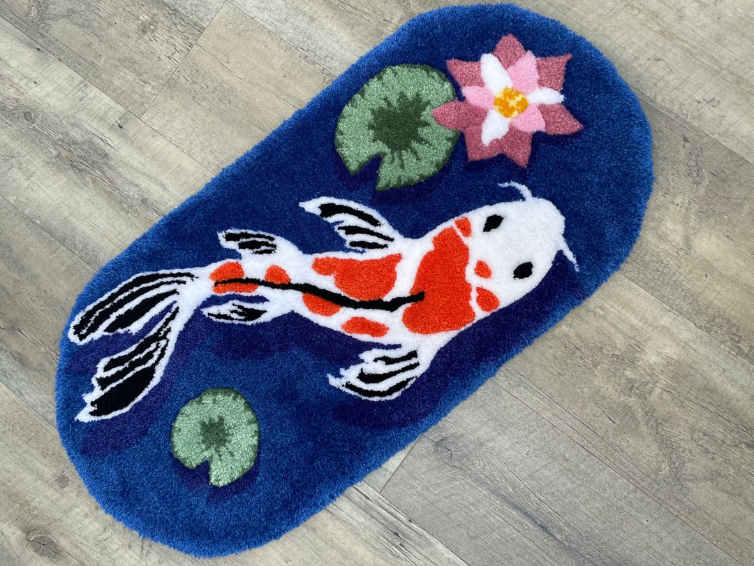 Koi, Tufted Rug, Koi, Custom Rug - Etsy UK