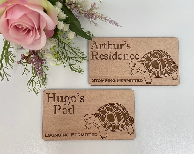 Tortoise Plaque, Tortoise Sign, Personalised Tortoise Sign, Tortoise ...