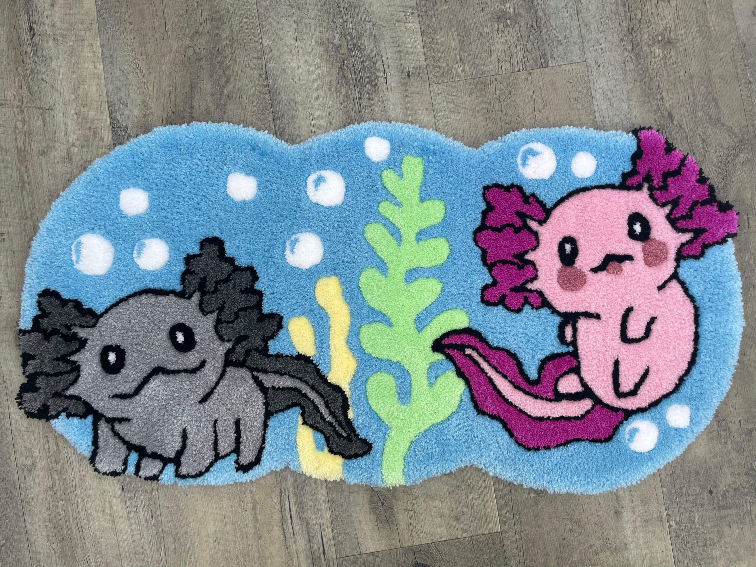 Axolotl Rug Tufted Rug Axolotl Custom Rug - Etsy UK