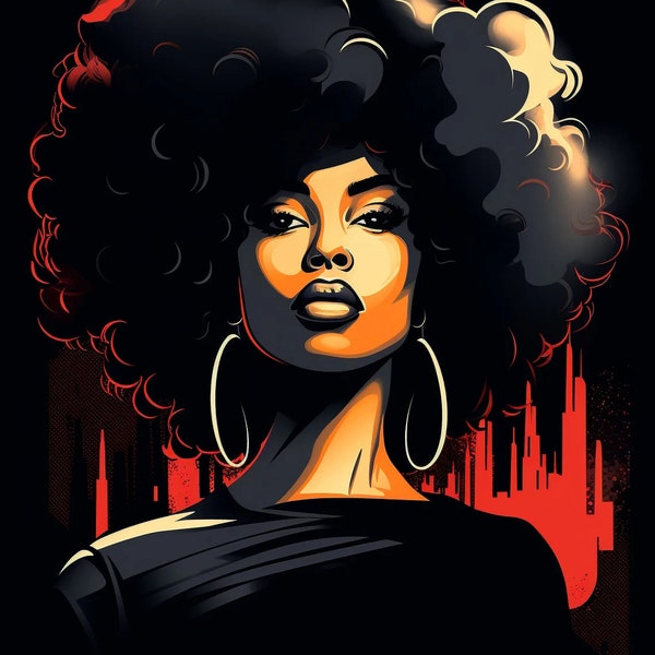 Black Digital Art - Etsy