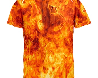 Shirt with flames | Etsy