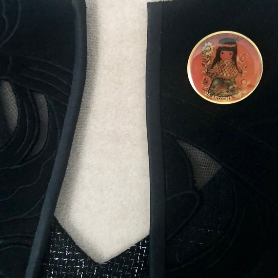 Vintage Ted Degrazia Native American Child Lapel Tie … - Gem
