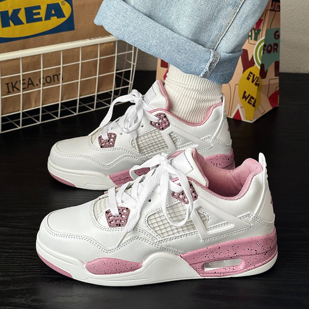 Air Jordan 4 White Pink Oreo Sneaker for Men and Women, Unisex Shoes - Etsy