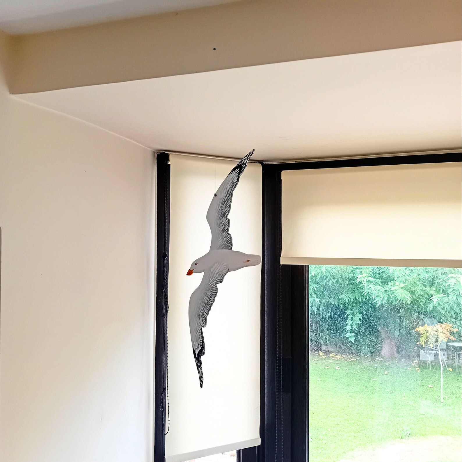 Handmade Wooden Seagull Mobile: Coastal Kinetic Art, Beach House Decor ...