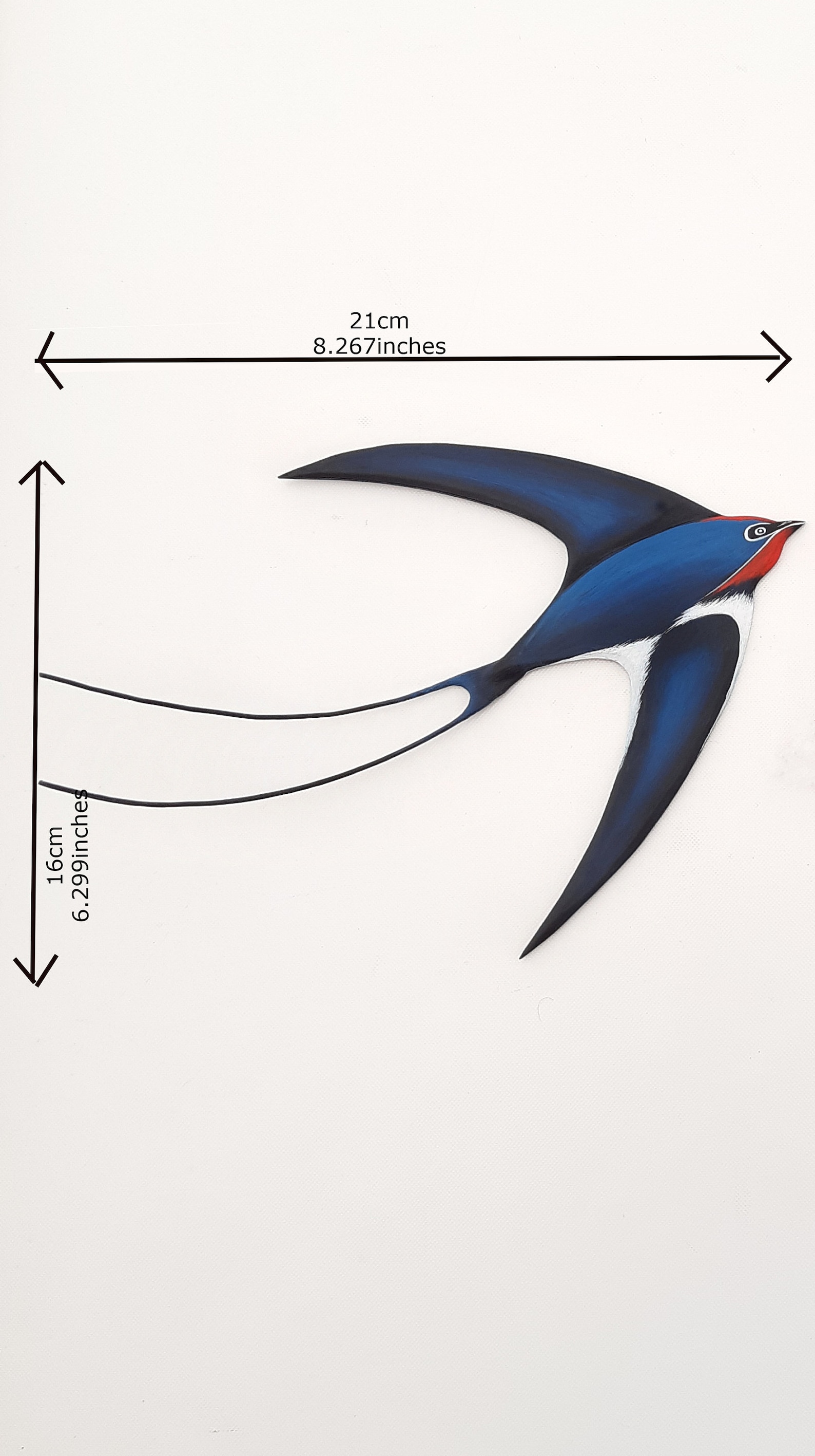 Set of 8 Flying Swallows Bird Wall Decor Wall Installation Bird ...