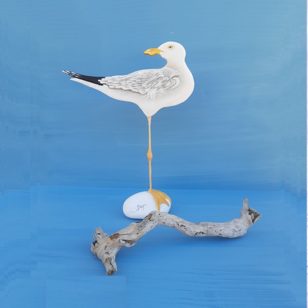 Seagull Figurine - Etsy