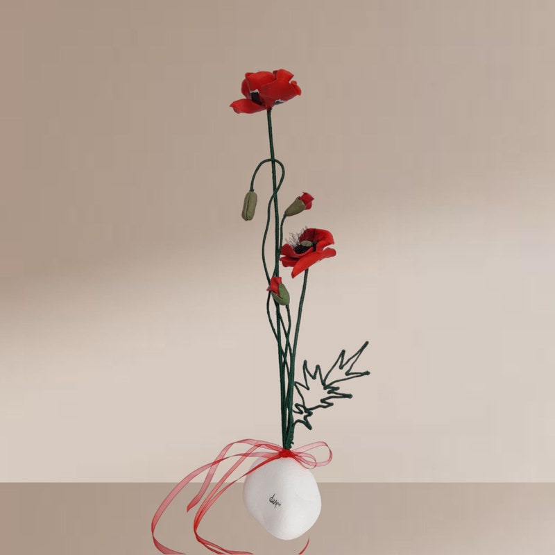 Ceramic Poppy - Etsy