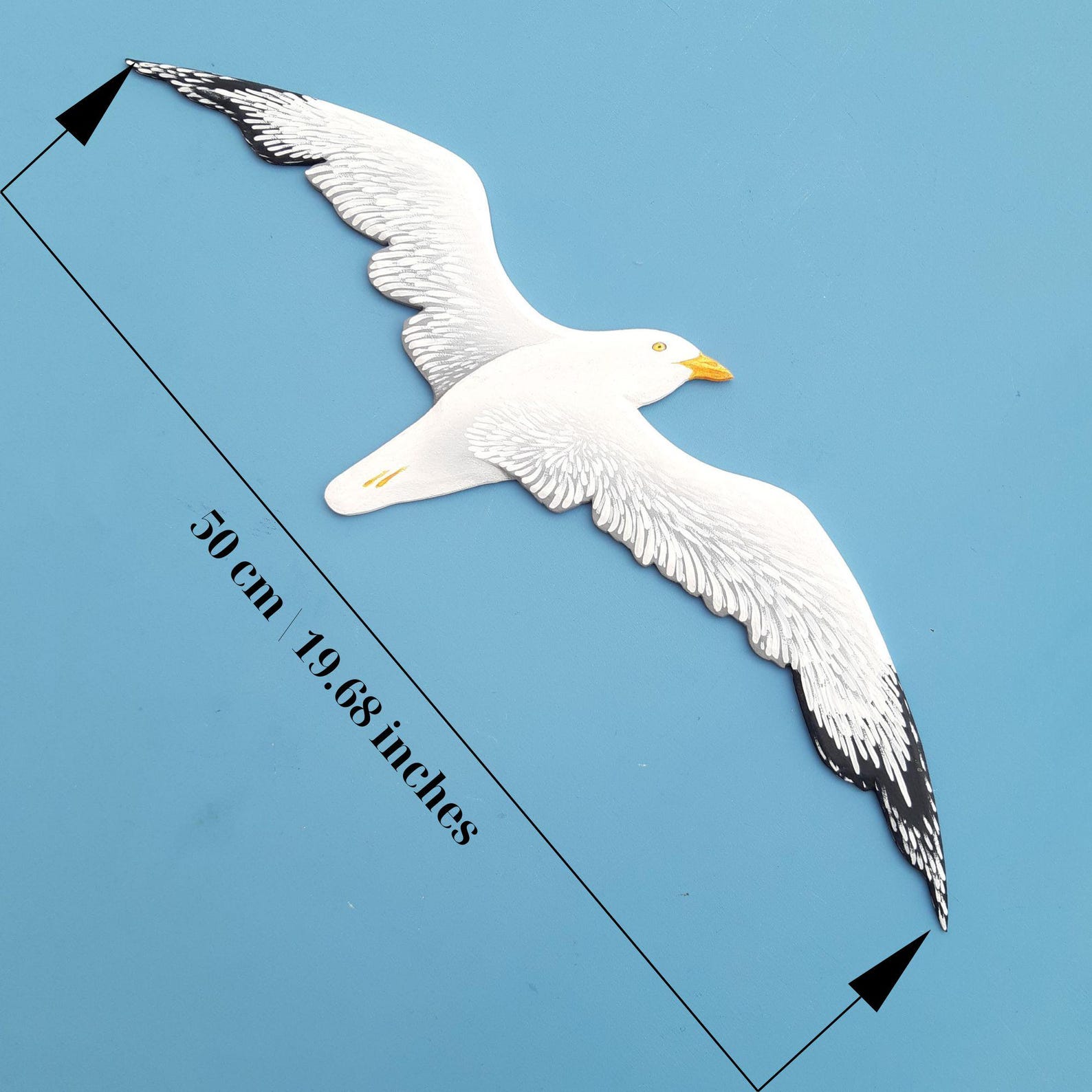 Handmade Wooden Seagull Mobile: Coastal Kinetic Art, Beach House Decor ...