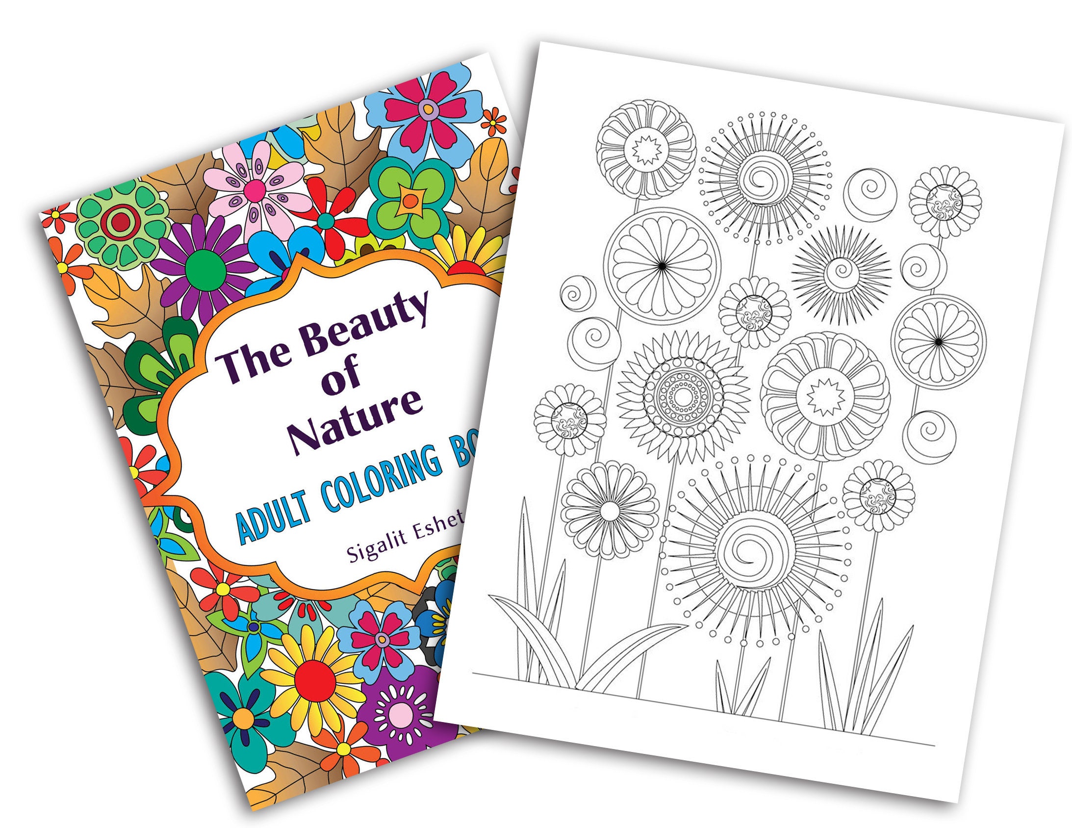 Coloring Book the Beauty of Nature: 26 Beautiful Printable Coloring ...
