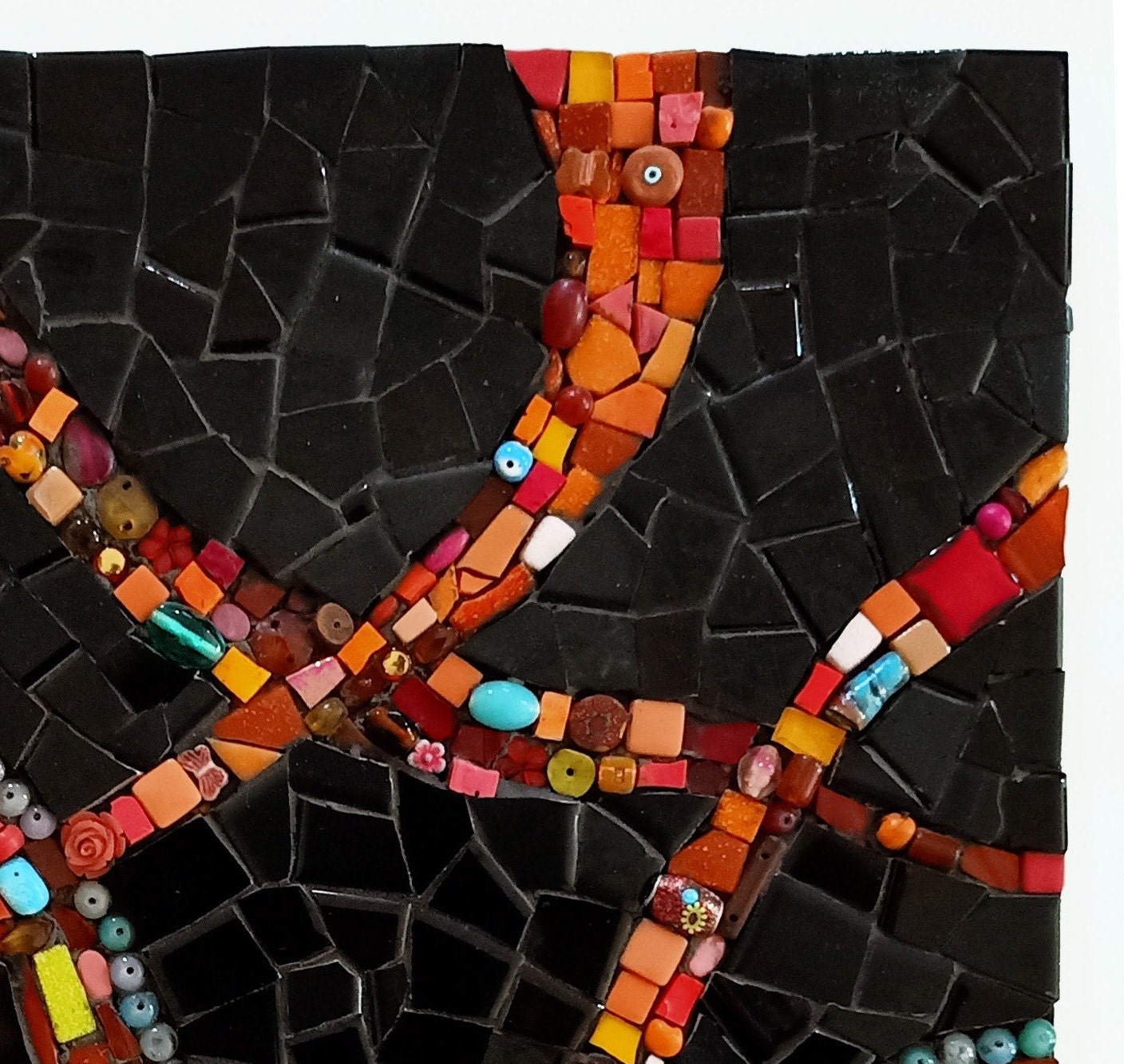 Mosaic Picture -dancing Colors. A Picture Made of Ceramic Tiles, Smalti ...