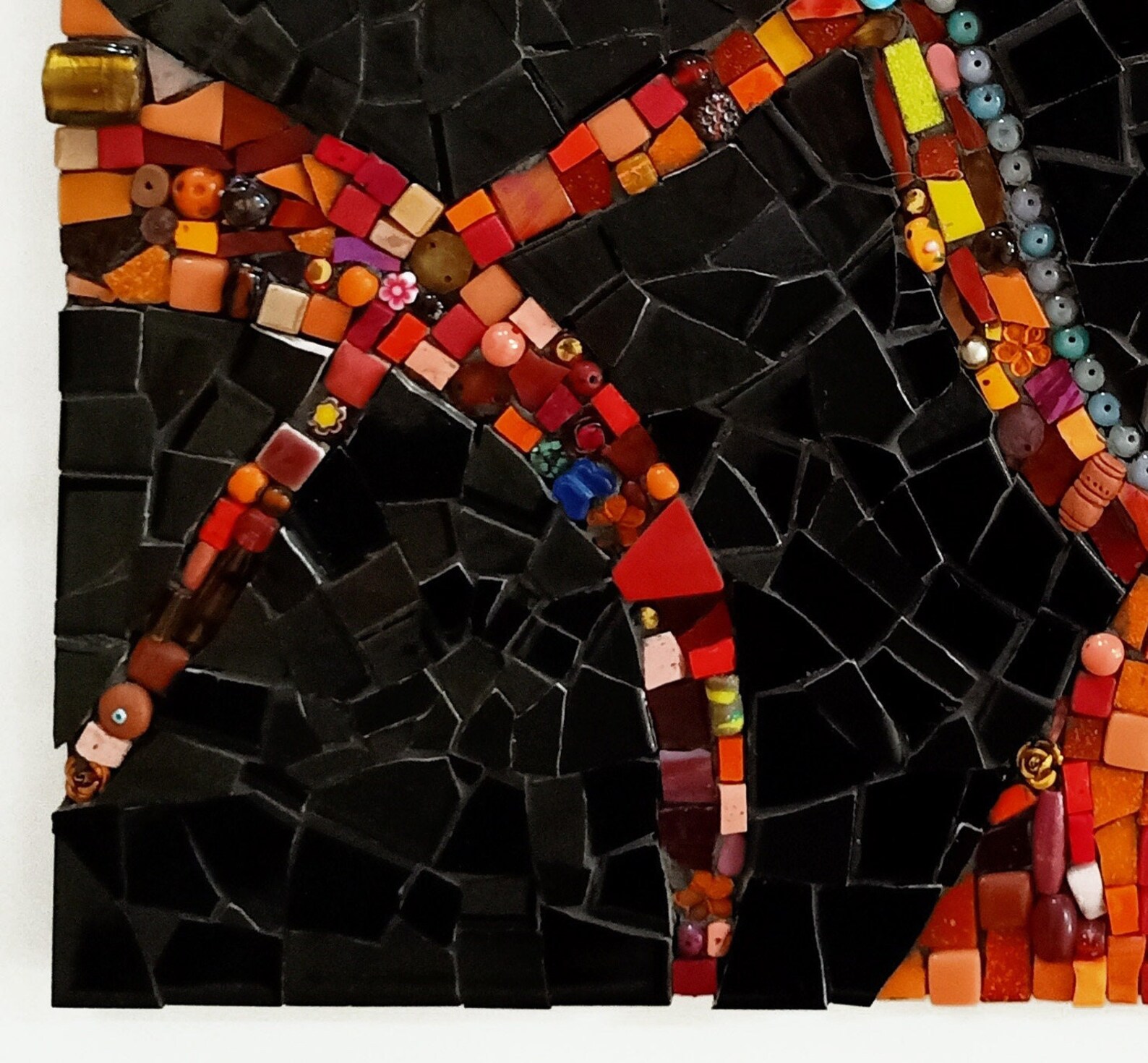Mosaic Picture -dancing Colors. A Picture Made of Ceramic Tiles, Smalti ...