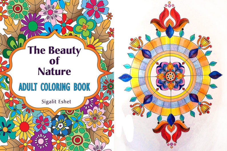 Coloring Book the Beauty of Nature: 26 Beautiful Printable Coloring ...