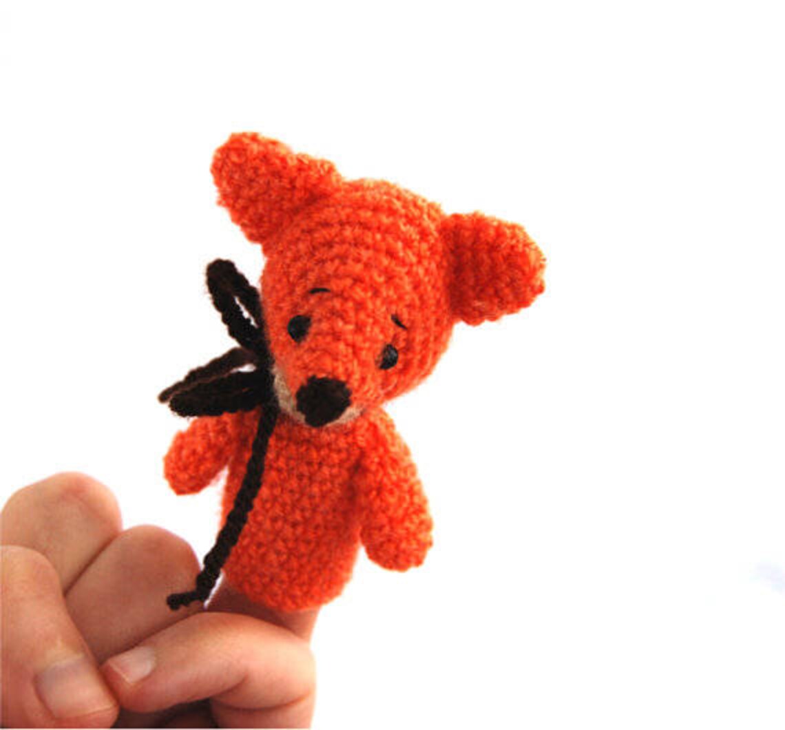 Fox Pattern, Vulpine Finger Puppet Tutorial, Downloadable Pdf File ...