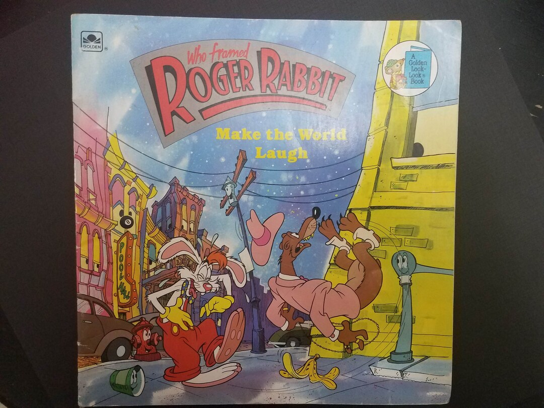 Who Framed Roger Rabbit Make the World Laugh Vintage Paperback - Etsy ...